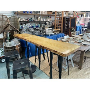 6ft Rustic Bar Table - Bay Shore, NY - Taylor Rental - Bay Shore